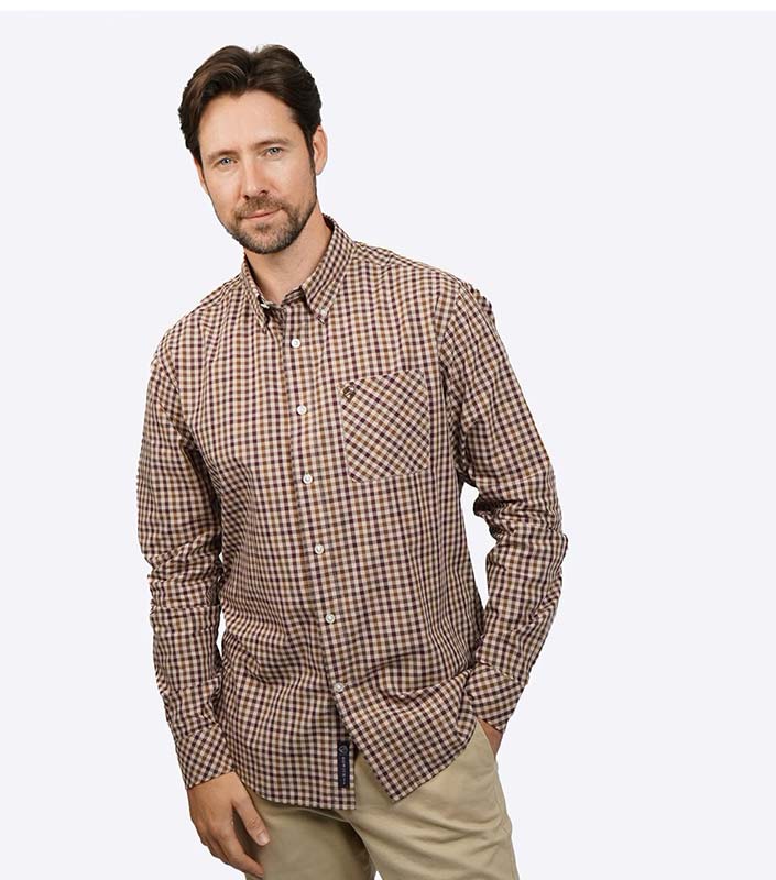 Howick Classic Men's Gingham Long Sleeve Shirt | Mysportskit NG
