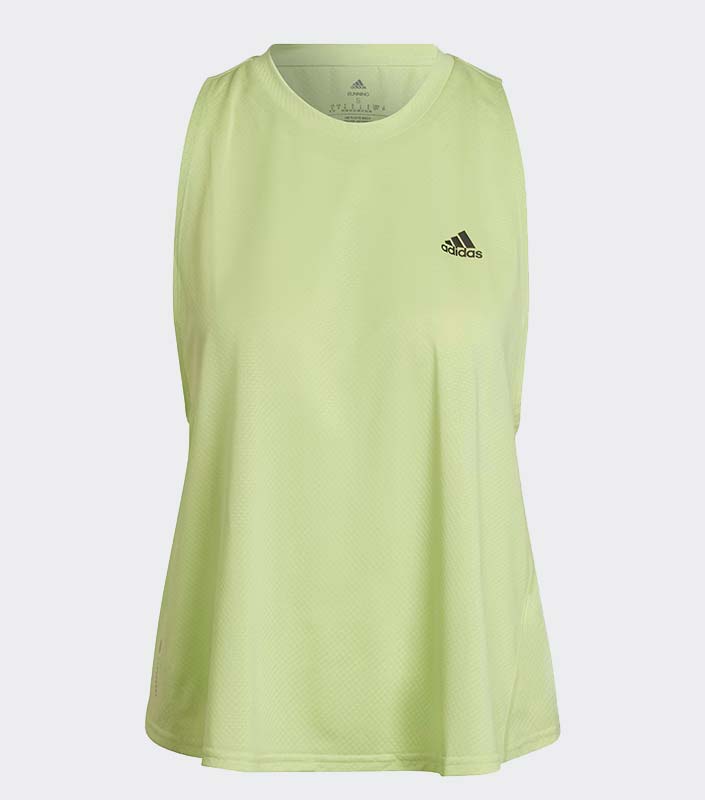 ADIDAS RUN ICONS 3 BAR LEMON TANK TOP | Mysportskit NG