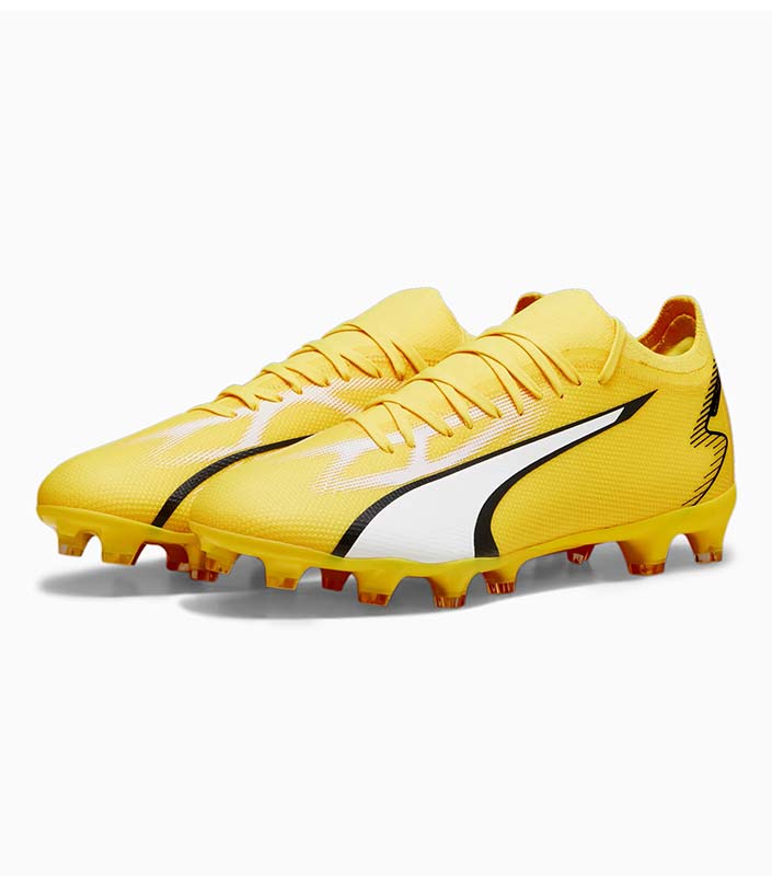 Puma Ultra Match FG/AG Yellow Football Boots | Mysportskit NG