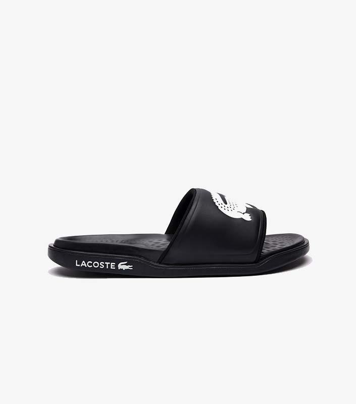LACOSTE MEN'S SERVE DUAL BLACK SLIDES | Mysportskit NG