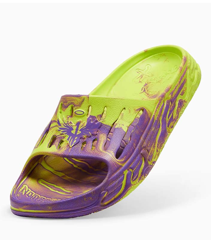 Puma MB.03 Basketball Men Yellow Purple Slides | Mysportskit NG